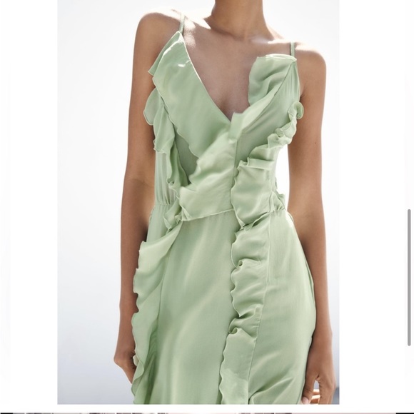 Zara | Dresses | Zara Ruffle Dress | Poshmark
